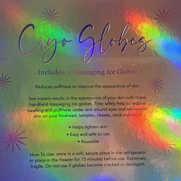 Skincare | Clear Glass Cryo Globes Set Of 2 In Box | Poshmark